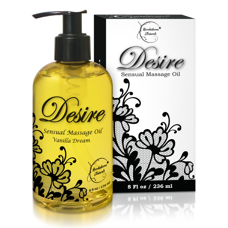Desire Sensual Massage Oil - Vanilla Massage Oil for Romance & Relaxation – Brookethorne Naturals